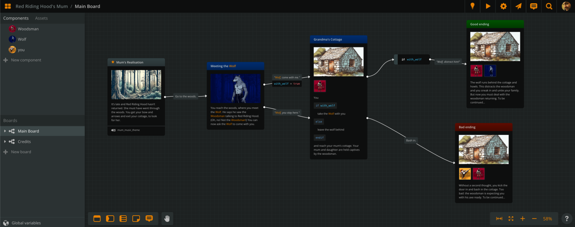 Write an interactive outline